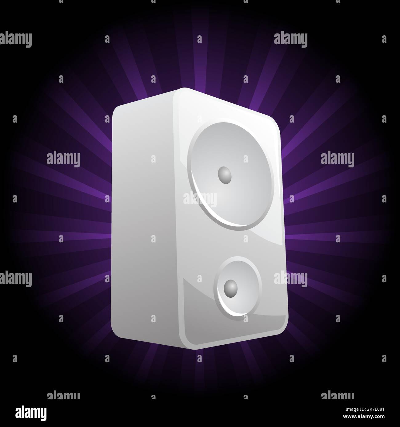 iconic illustration of a shiny modern music box Stock Vector Image ...