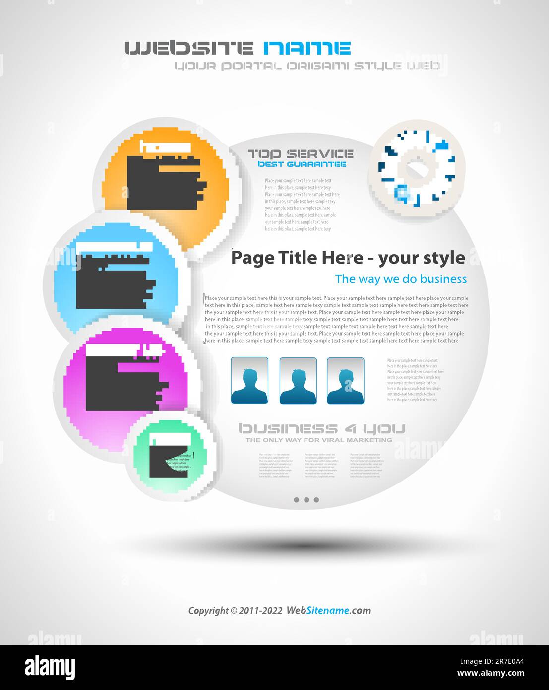 Bubble Style Website - Elegant Design for Business Presentations. Every ...