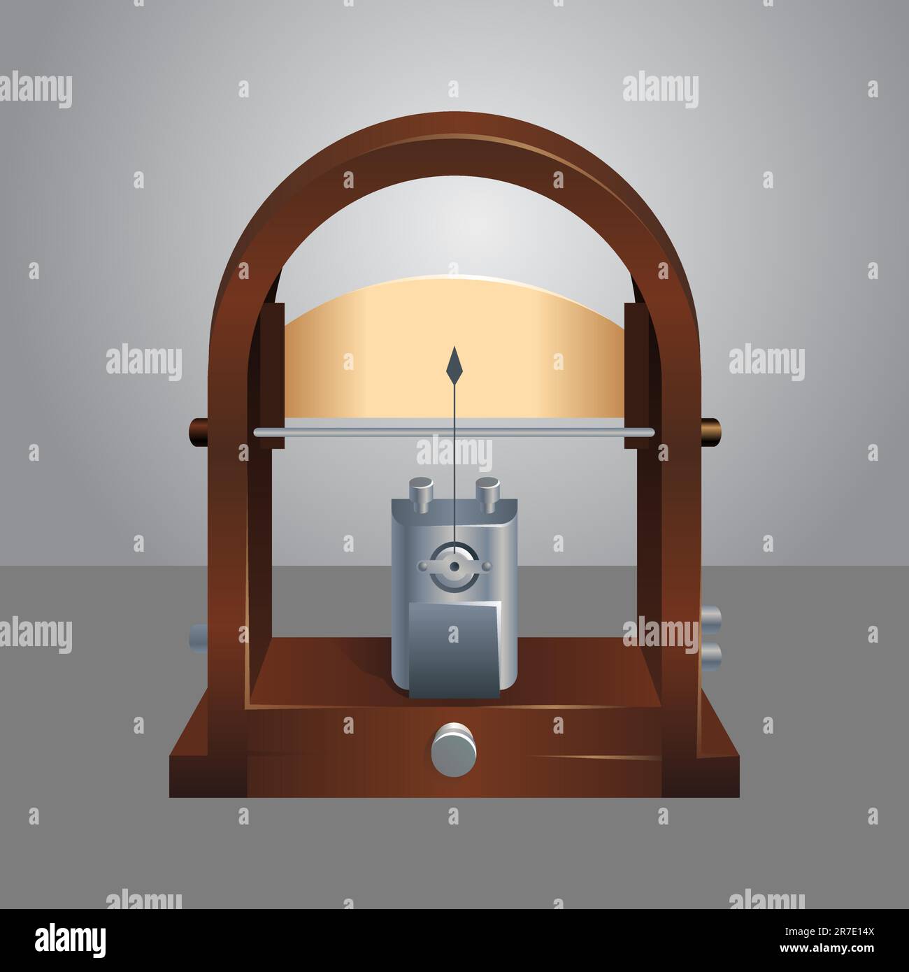 photorealistic vector illustration of a galvanometer Stock Vector Image ...