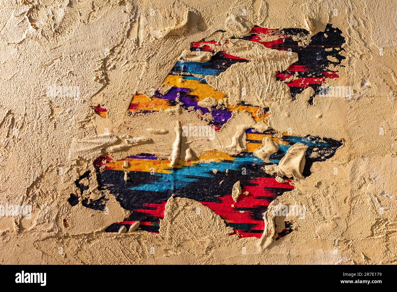 Textured plaster background to create a background or textures for the ...