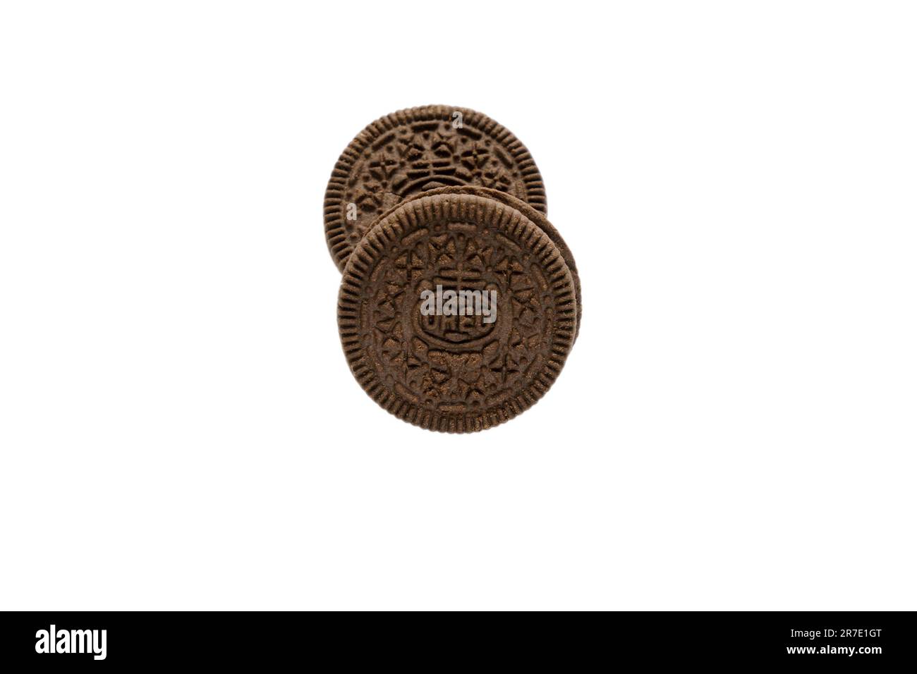 Tyumen, Russia-June 08, 2023: Oreo Biscuits isolated on white ...