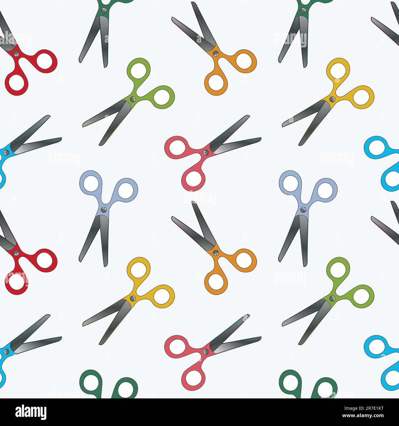scissors pattern, abstract seamless texture; vector art illustration ...