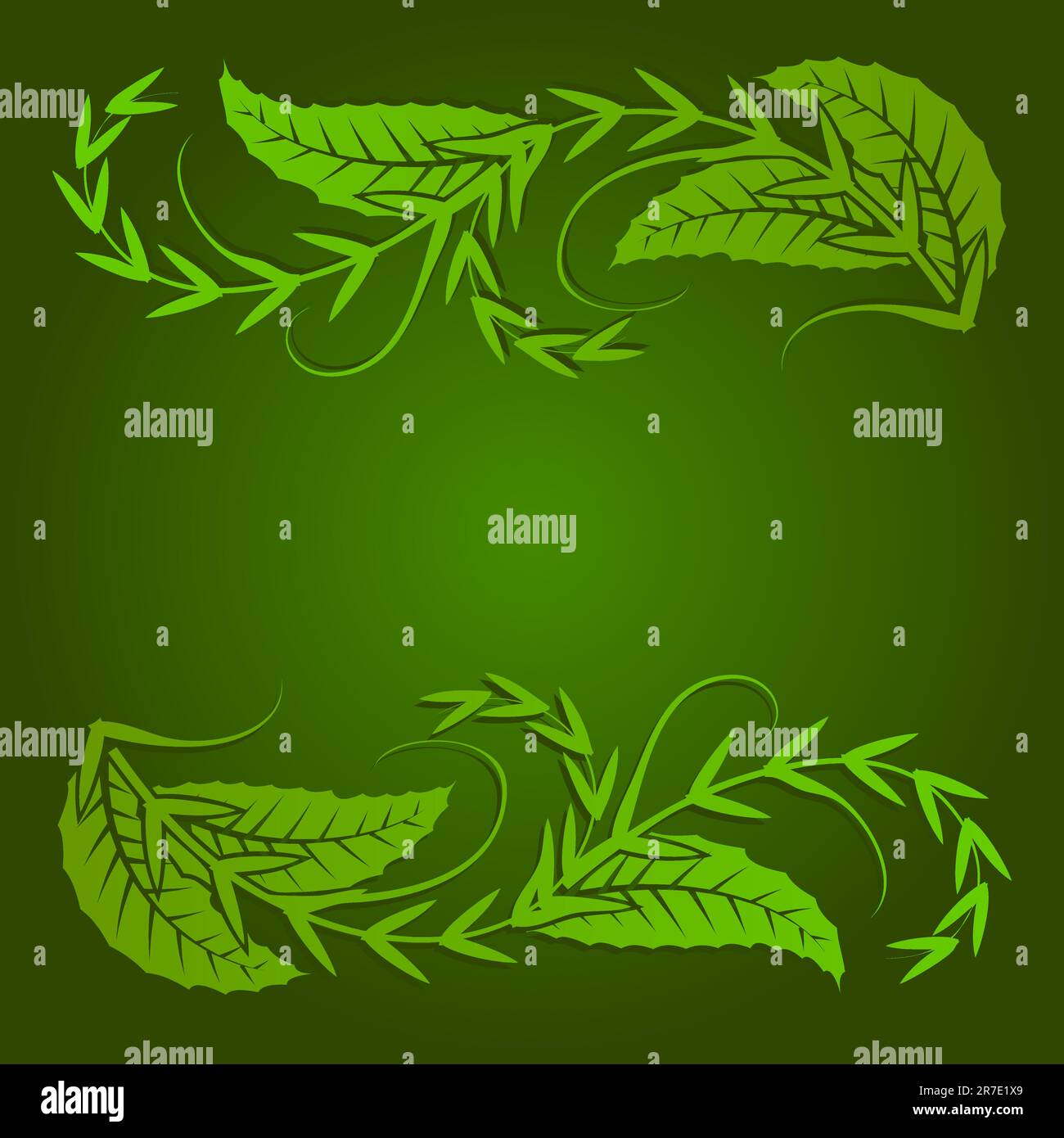 Green foliage design hi-res stock photography and images - Alamy