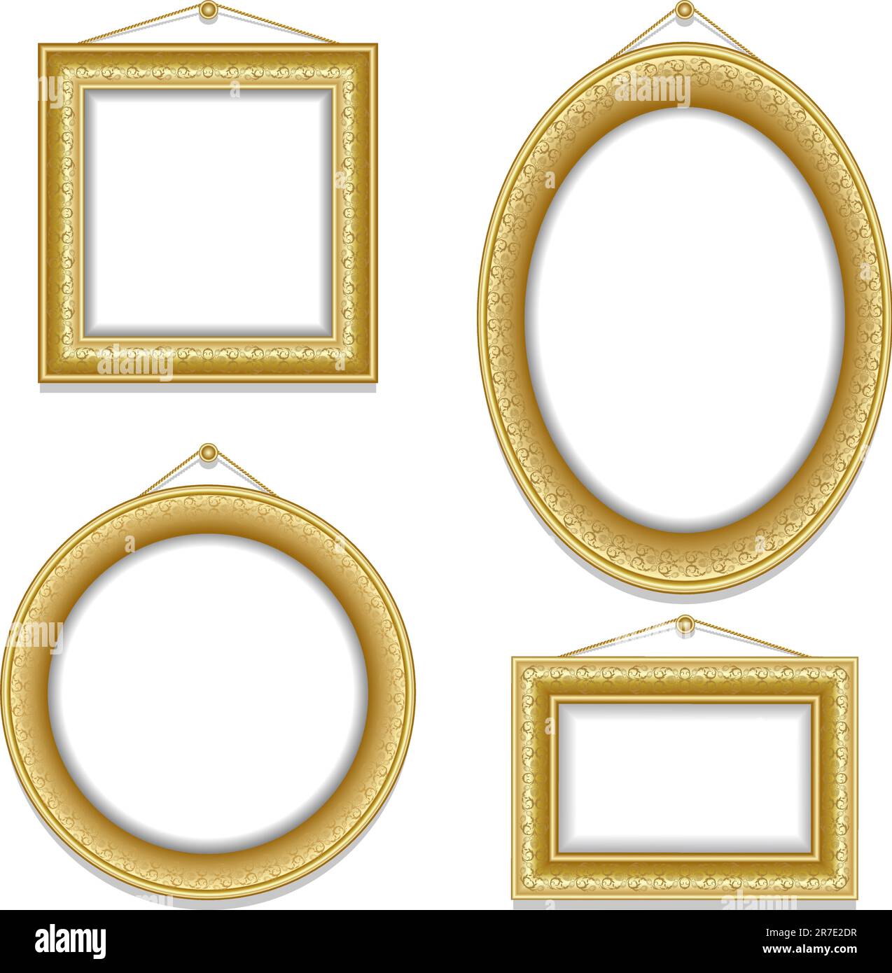 Antique Gold Frame Vector