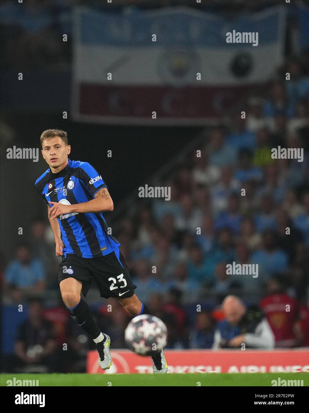 Istanbul, Spain. 10th June, 2023. Nicolo Barella of Inter Milan during ...