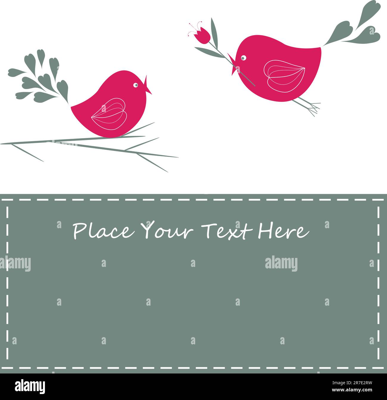 Two birds. vector illustration Stock Vector Image & Art - Alamy