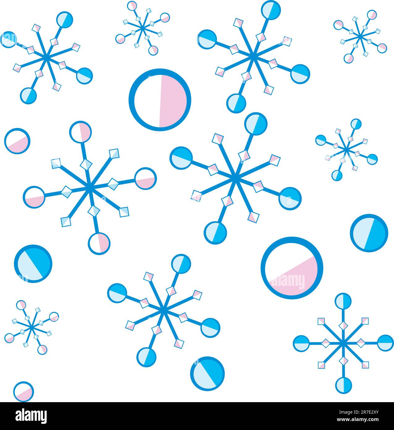 Snow Flakes or flowers Background. Vector Illustration Stock Vector ...