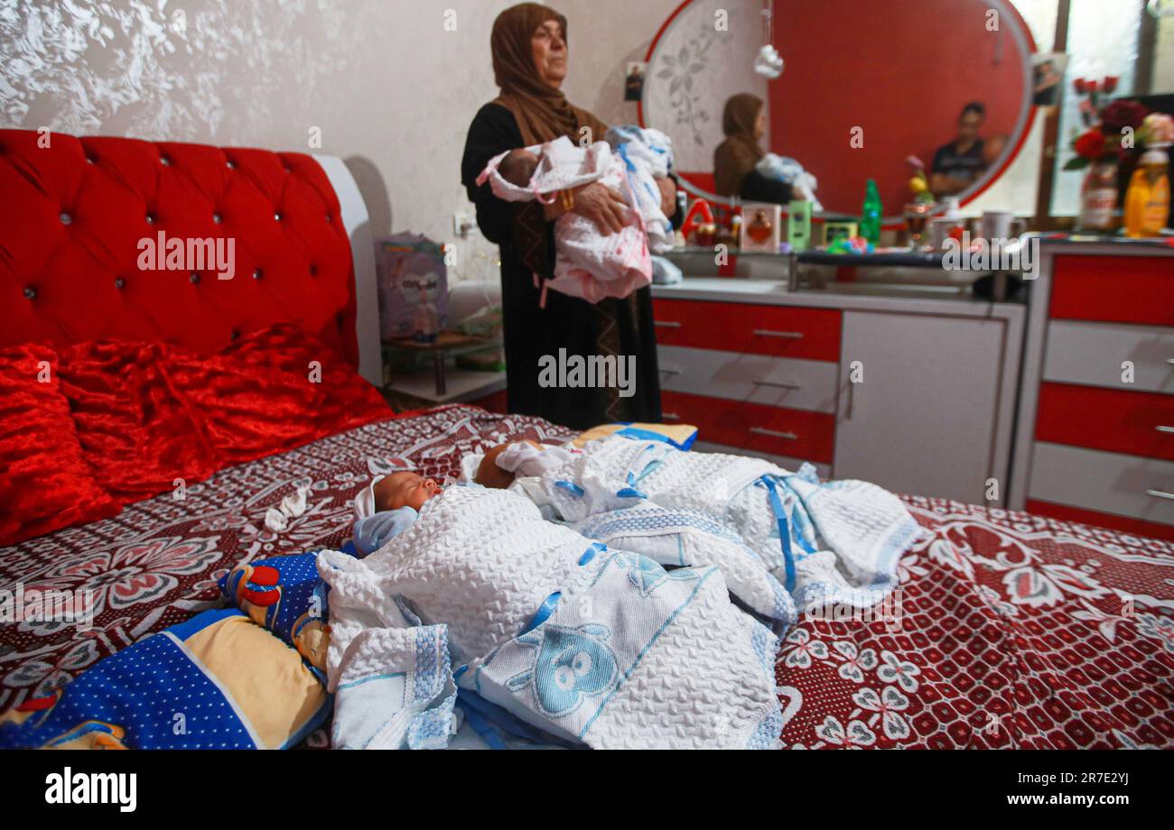 Gaza City. Palestine. 15th June 2023. A Palestinian woman from Gaza ...
