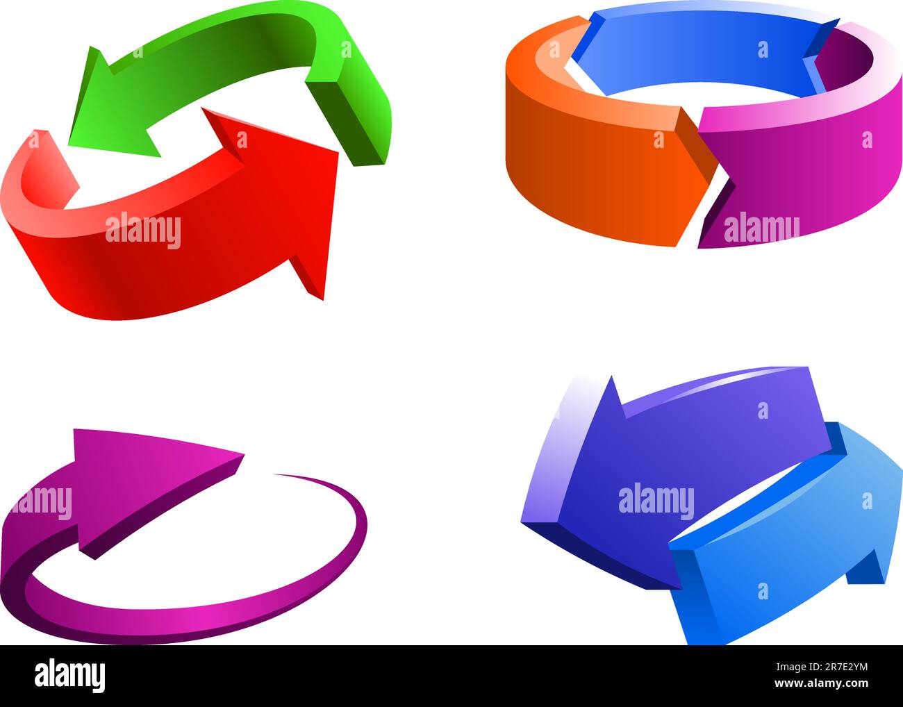 Colorful arrows Stock Vector Images - Alamy