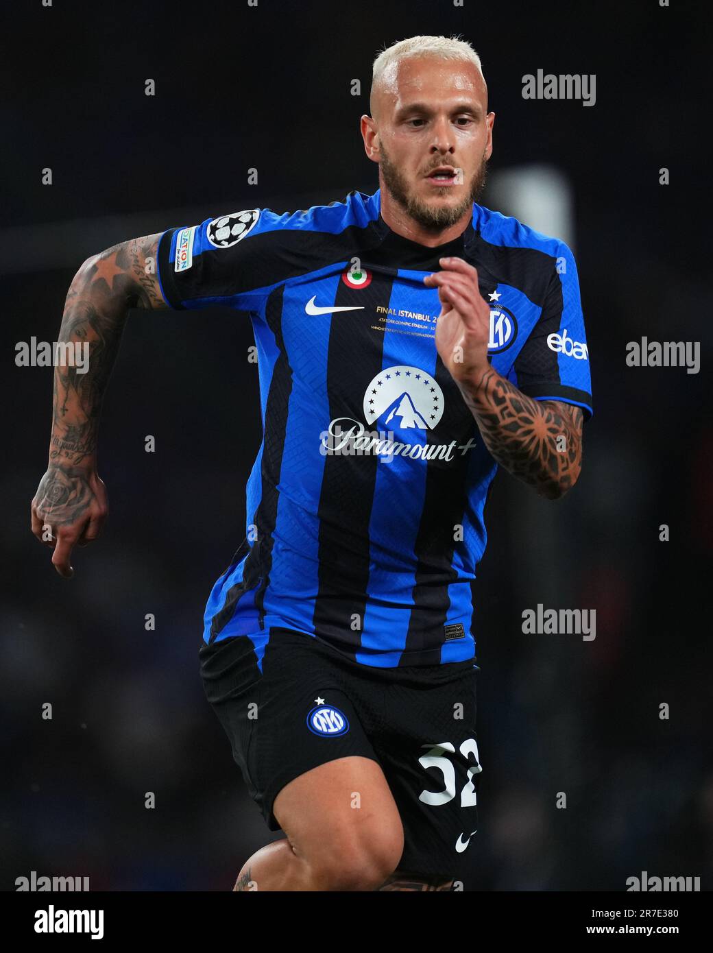 Istanbul, Spain. 10th June, 2023. Federico Di Marco of Inter Milan ...