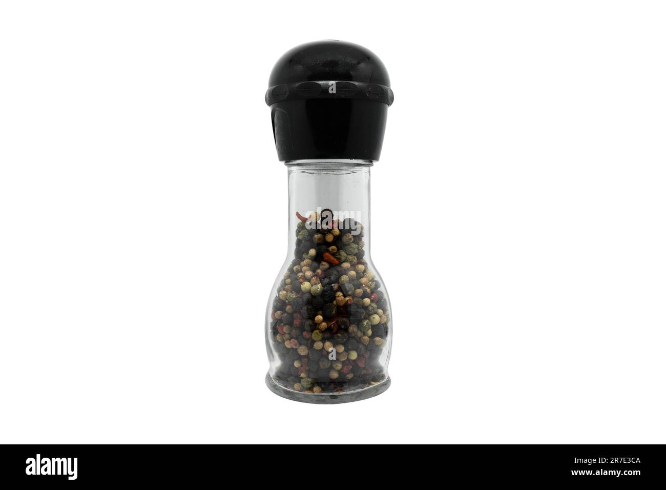 Pepper grinder. A Professional pepper mill of colored peppers mix ...