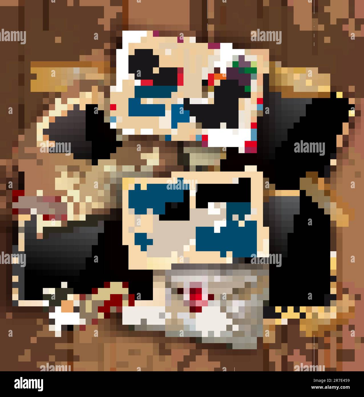 Vintage composition with old style distressed postage design elements ...