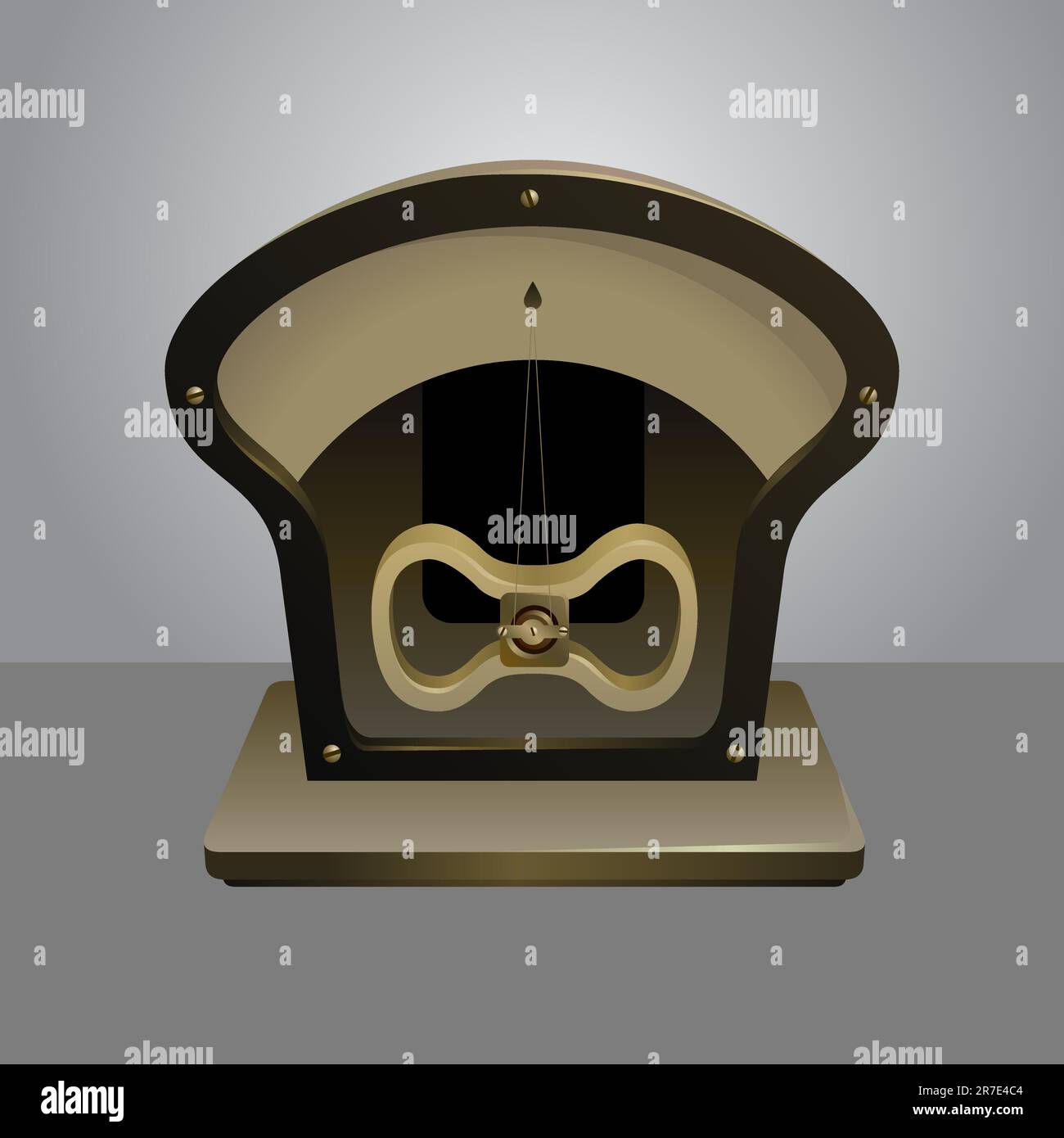 photorealistic vector illustration of a galvanometer Stock Vector Image ...