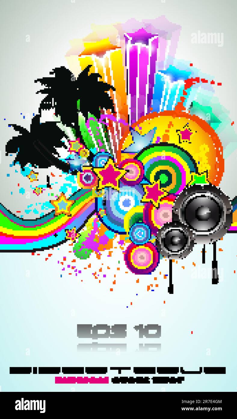 Tropical Event Disco Flyer for Music Poster, Night Parites or Latin ...