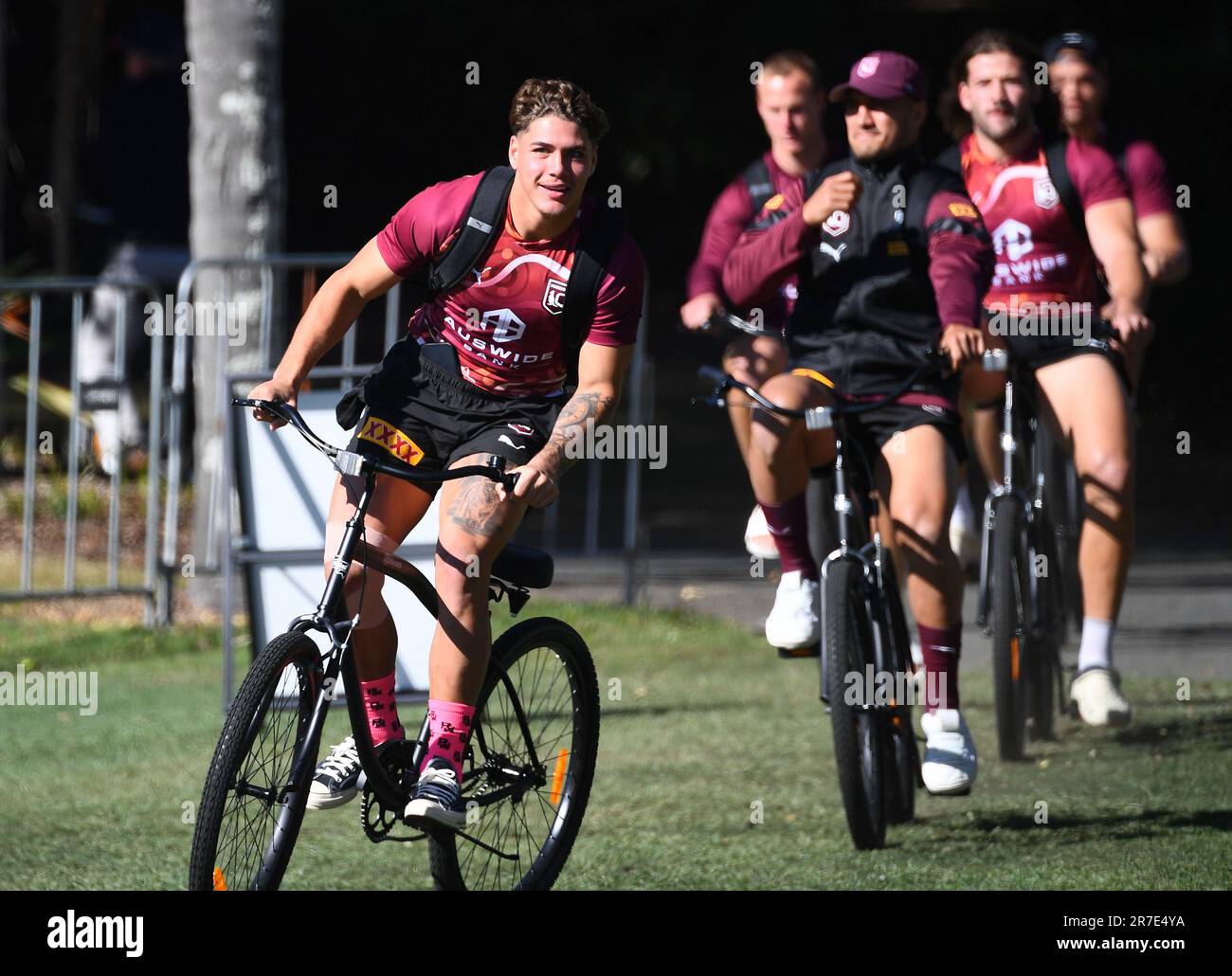 Gold Coast, Australia. 15th June, 2023. Reece Walsh arrives to a ...