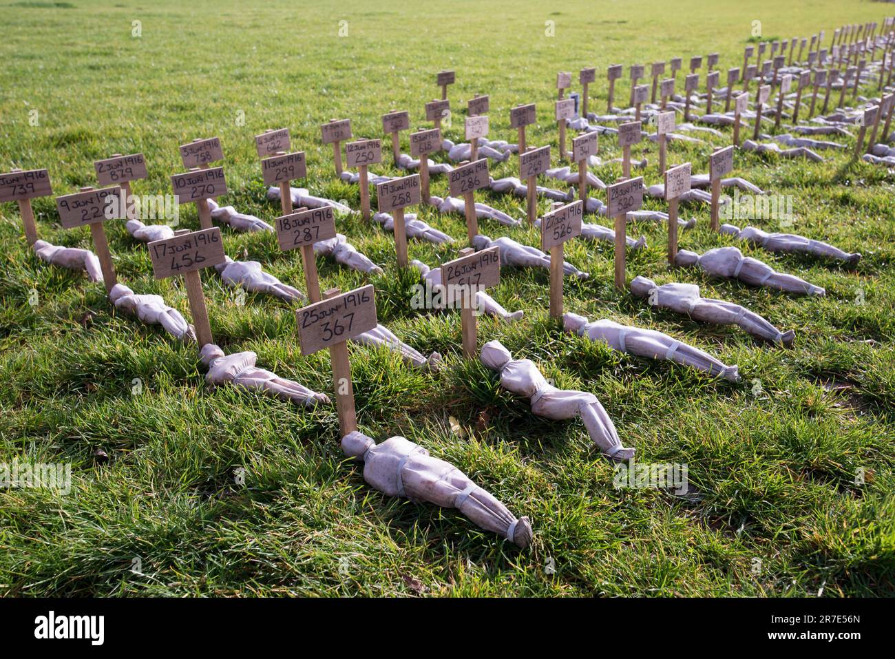 Shrouds of the Somme artwork commemorating the 72,396 British ...