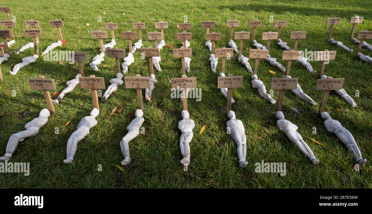 Shrouds of the Somme artwork commemorating the 72,396 British ...