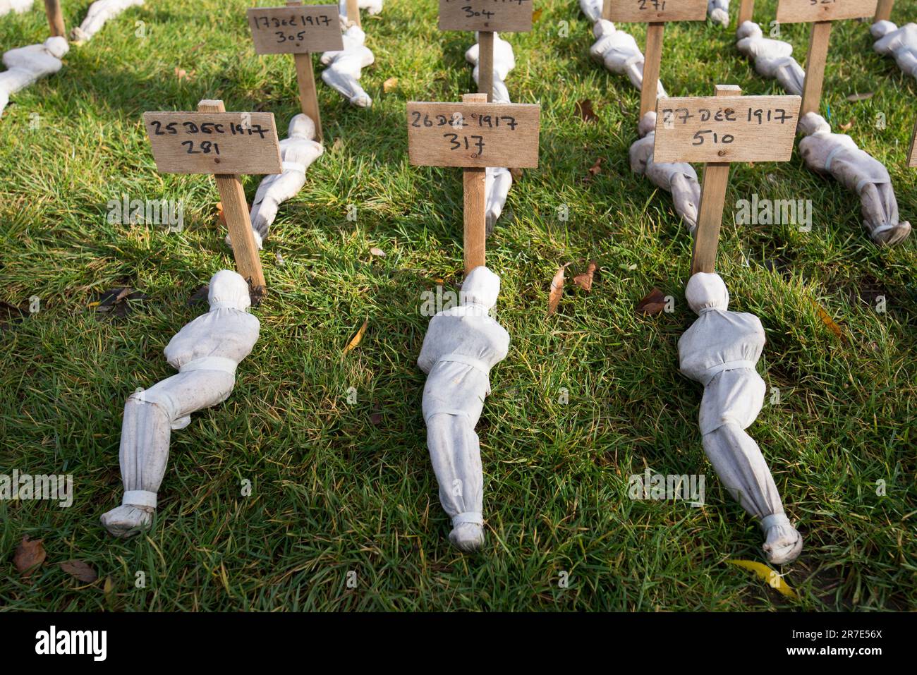 Shrouds of the Somme artwork commemorating the 72,396 British ...