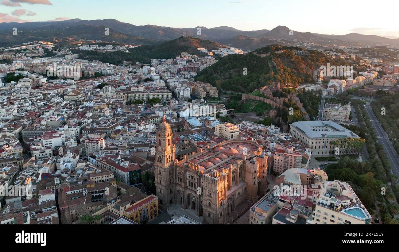 Aerial 4k view stunning sunset hi-res stock photography and images - Alamy