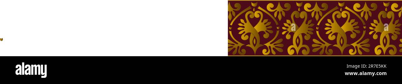 vector horizontal ornament border ribbon Stock Vector Image & Art - Alamy