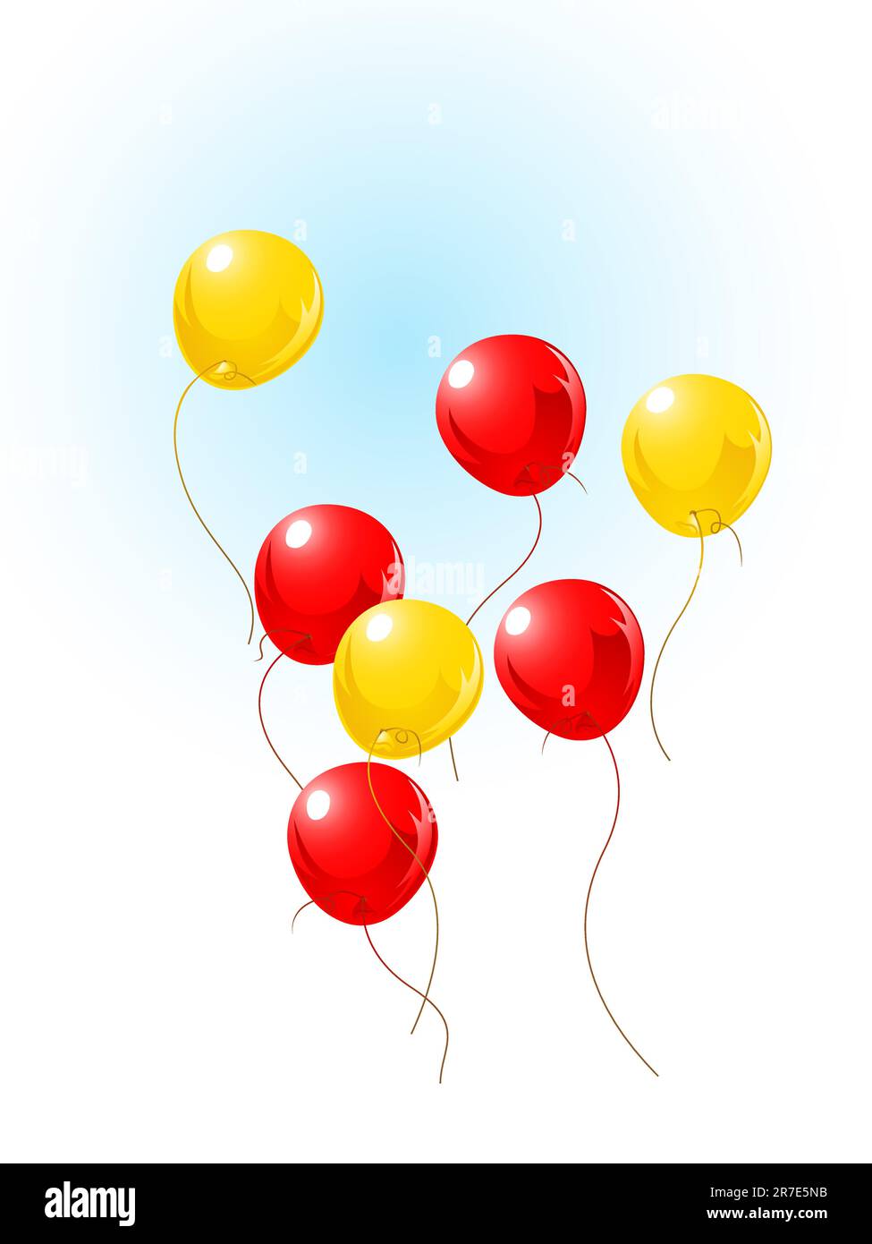 Bright yellow balloons Stock Vector Images - Alamy