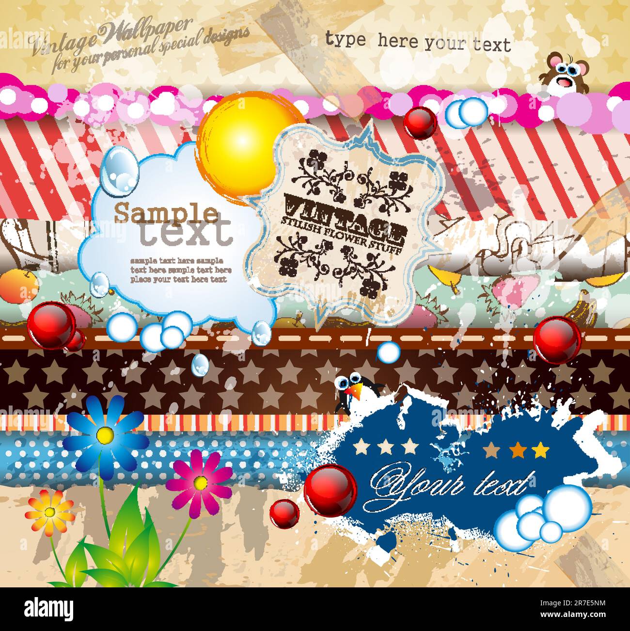 Scrapbook images Stock Vector Images - Alamy