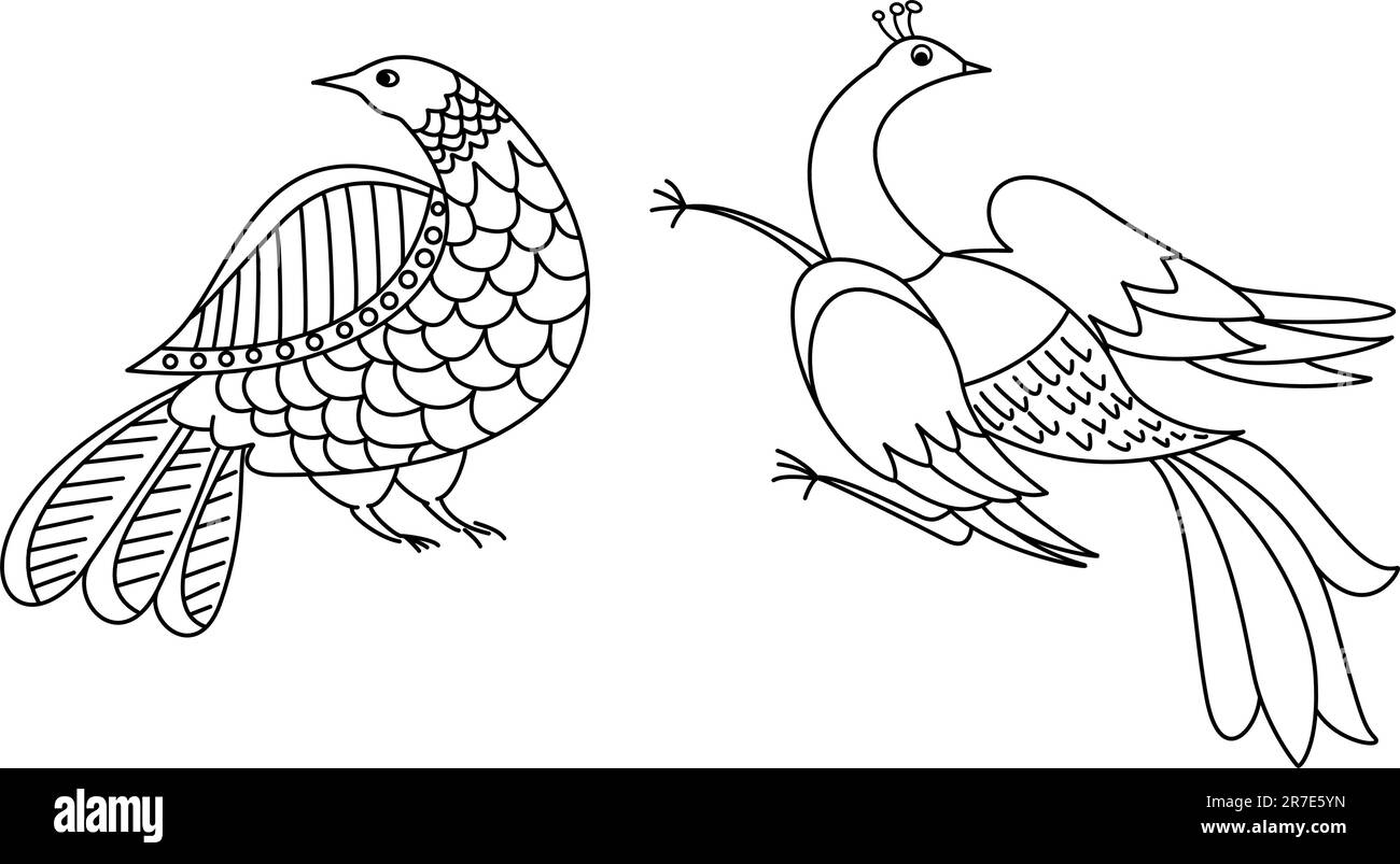 Retro folk style Stock Vector Images - Alamy