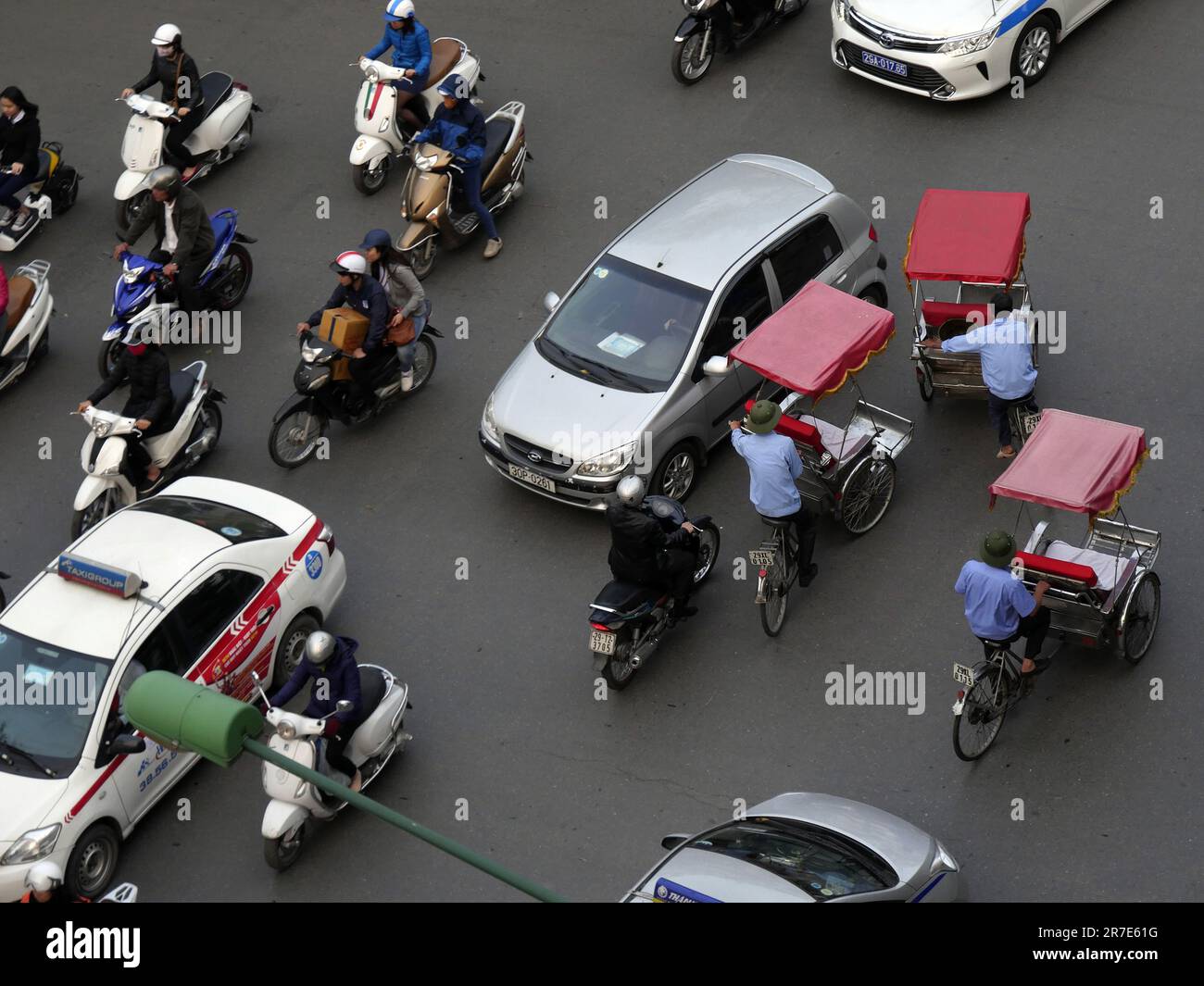 Traffic in the Center of Hanoi, Vietnam Stock Photo - Alamy