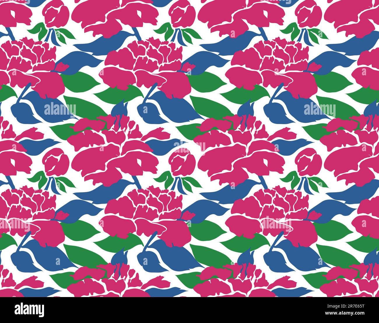 Peony pattern Stock Vector Images - Alamy