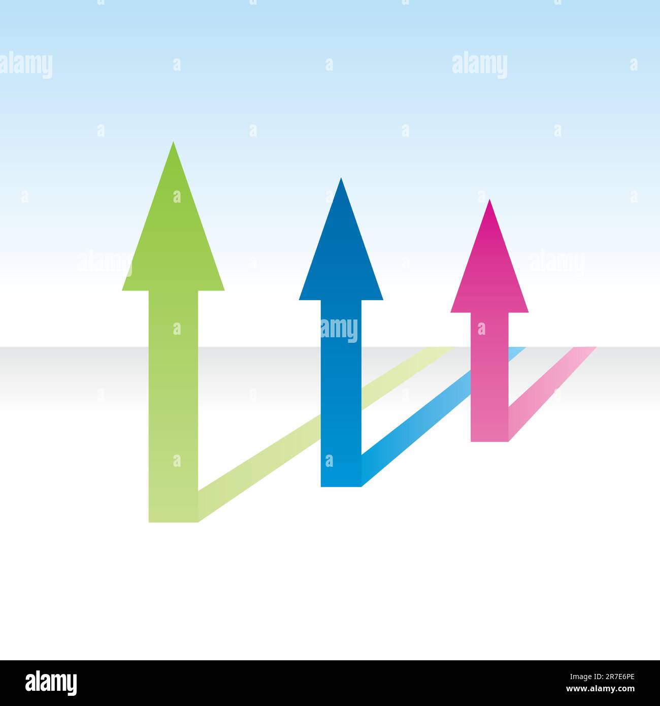 Colored arrows vector Stock Vector Image & Art - Alamy