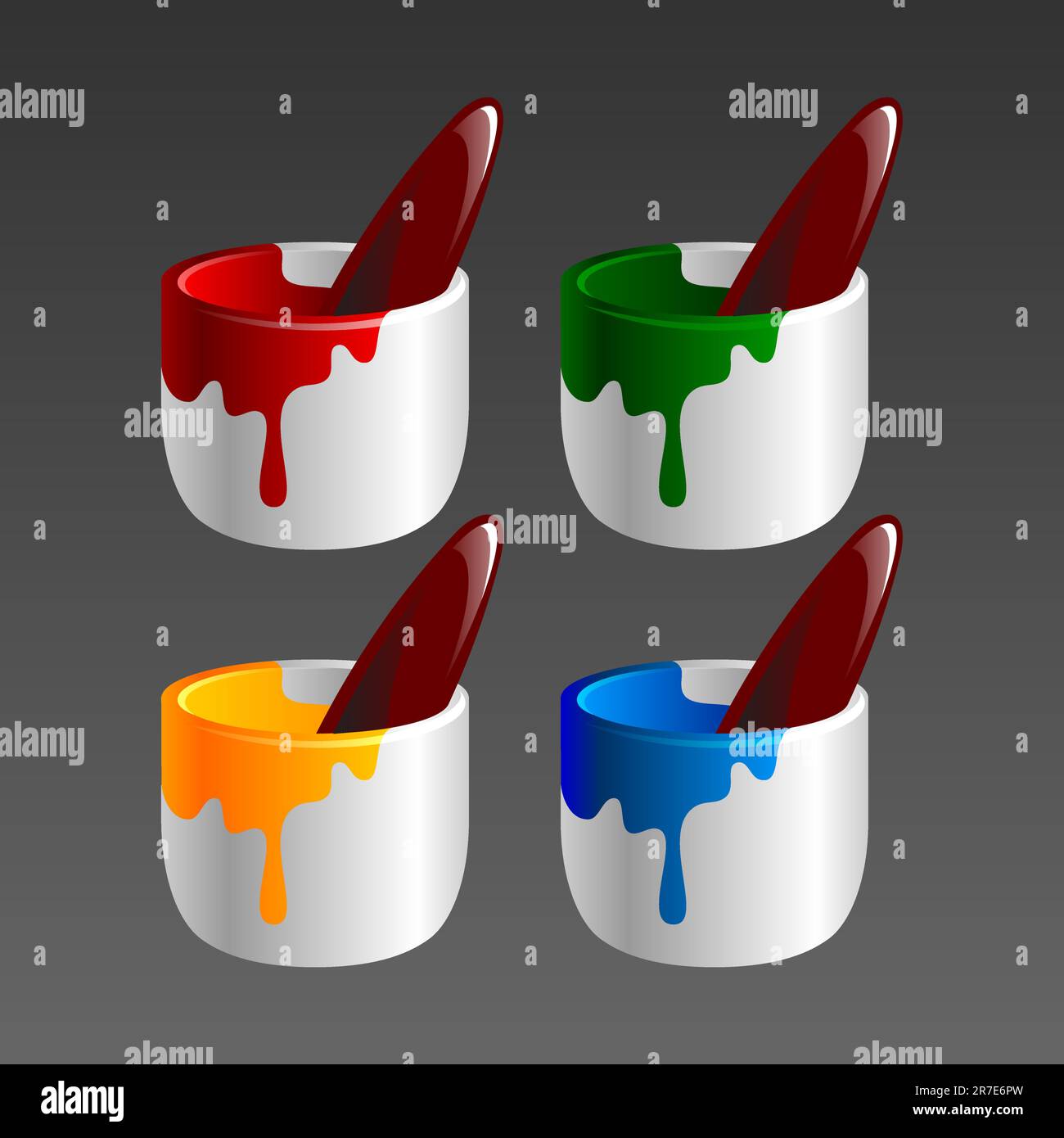 vector illustration of paint brush Stock Vector Image & Art - Alamy