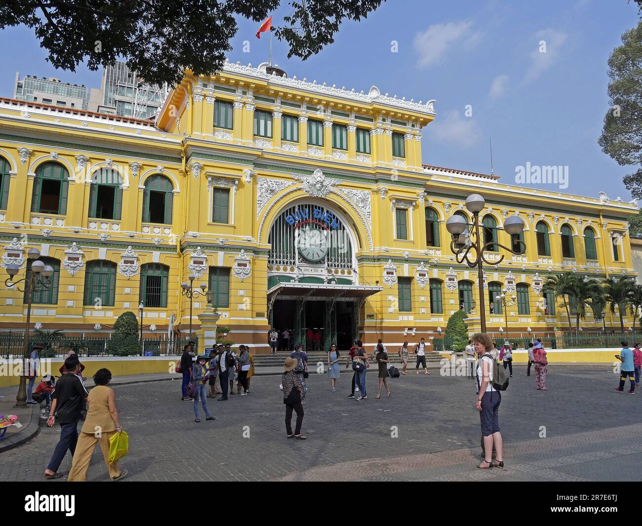 Vietnam, Ho Chi Minh Province, Ho Chi Minh City, Saigon. The main hall ...