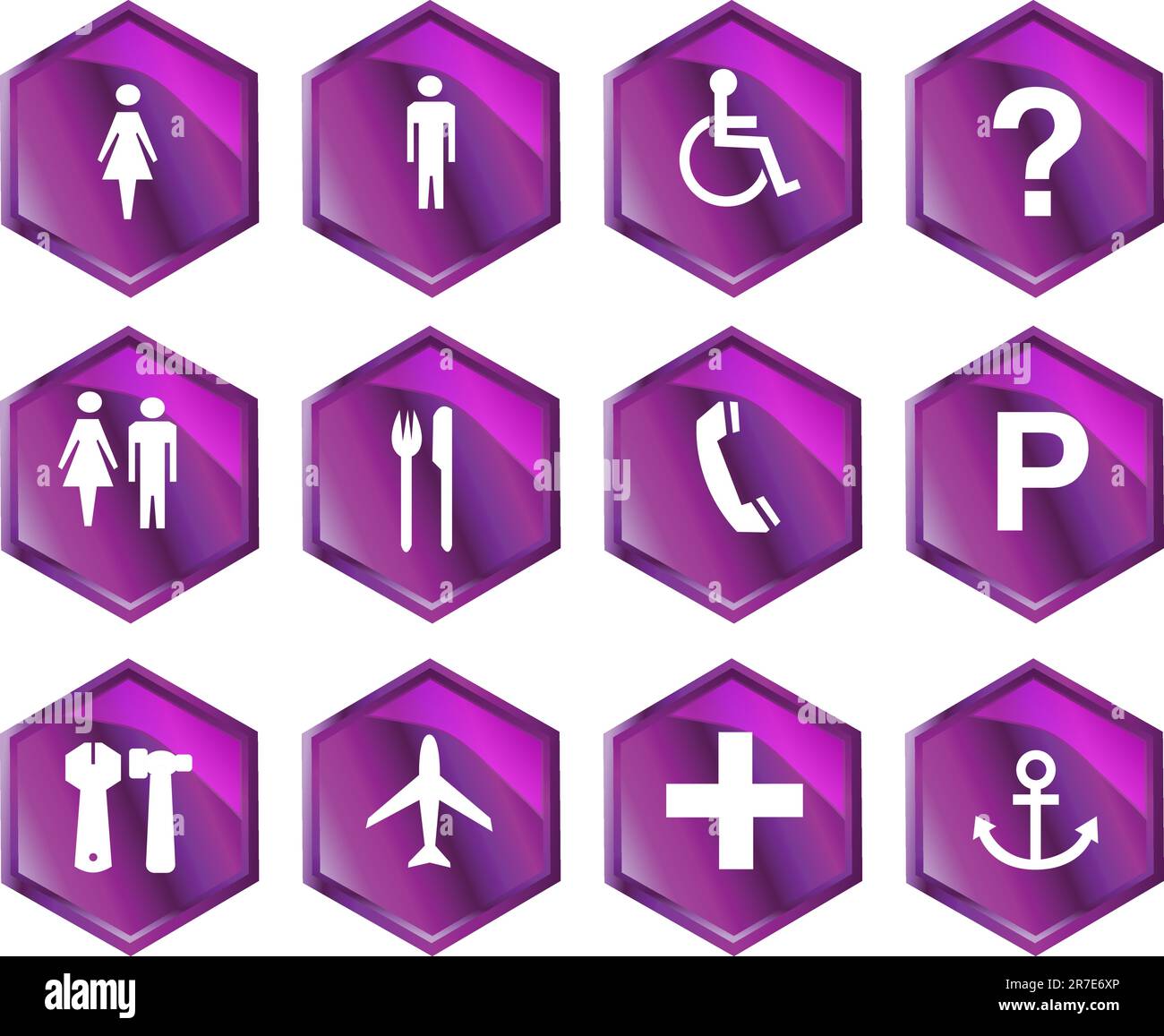 illustration of buttons - vector Stock Vector Image & Art - Alamy