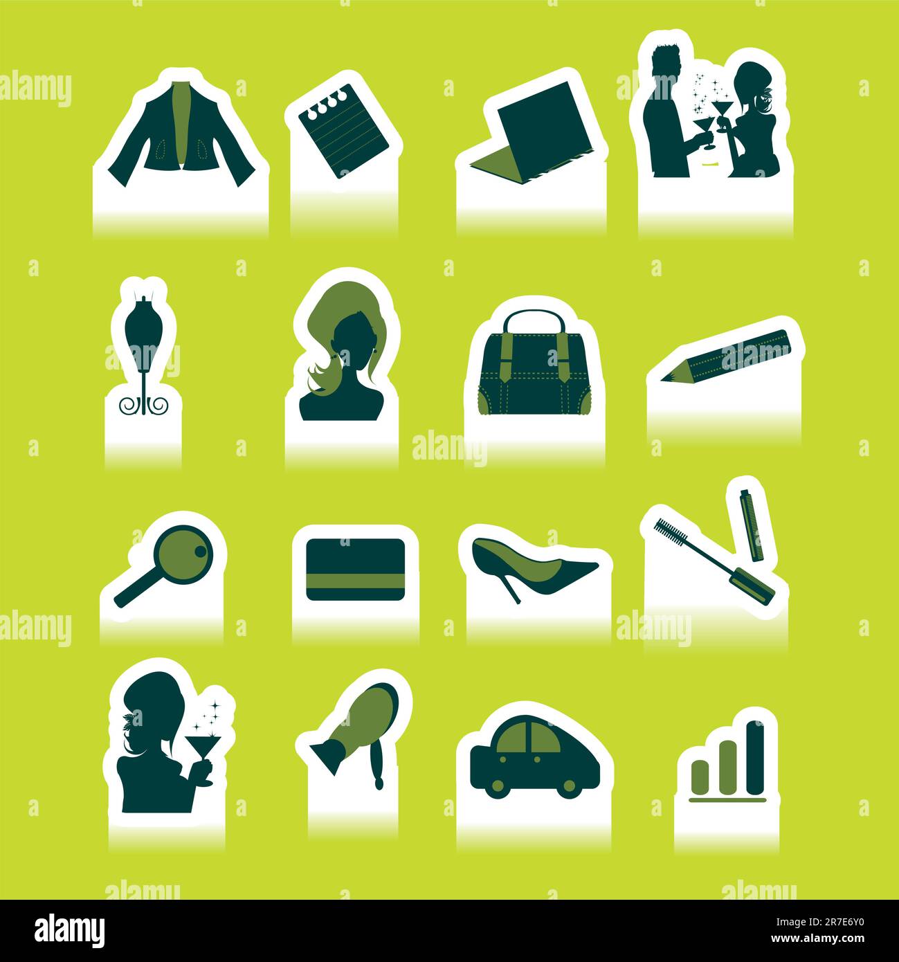 Woman cutting scissors paper Stock Vector Images - Alamy