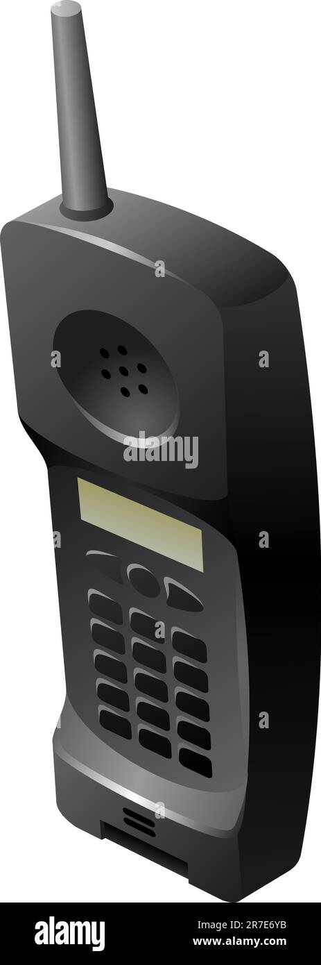 clean and simplistic vector illustration of a telephone set Stock ...