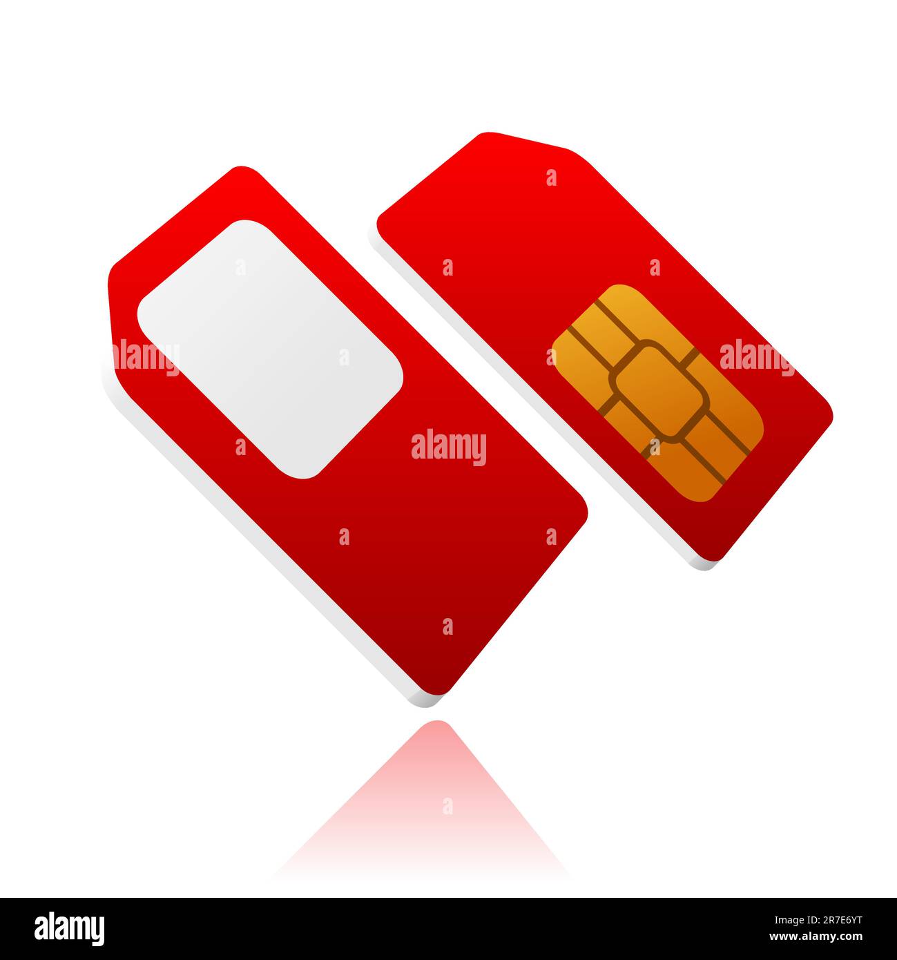 standard red sim card Stock Vector Image & Art - Alamy