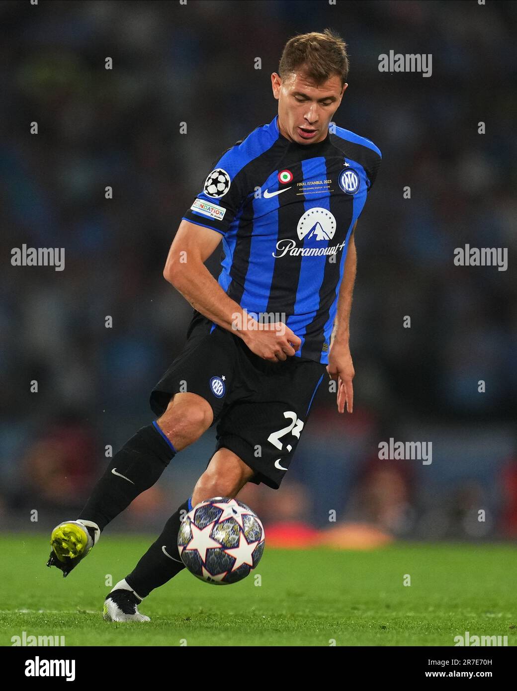 Istanbul, Spain. 10th June, 2023. Nicolo Barella of Inter Milan during ...