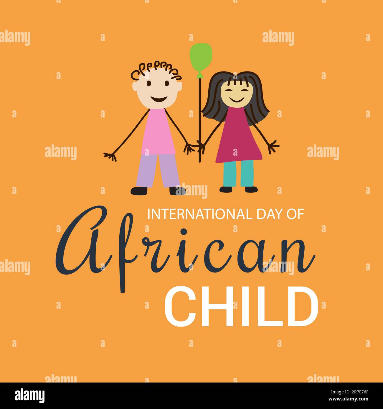Vector illustration of a Background for International Day Of African ...