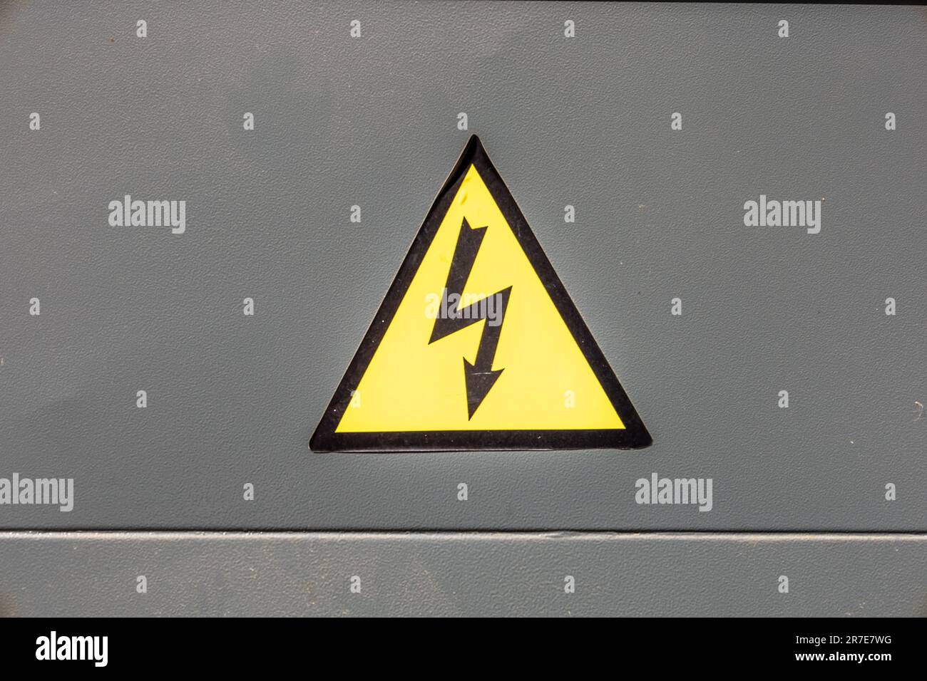 Energy Safety Topics - High Voltage Sign Stock Photo - Alamy