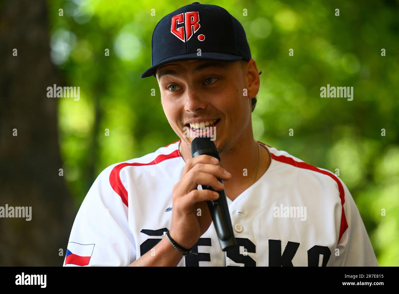 Press conference european baseball championship hi-res stock ...