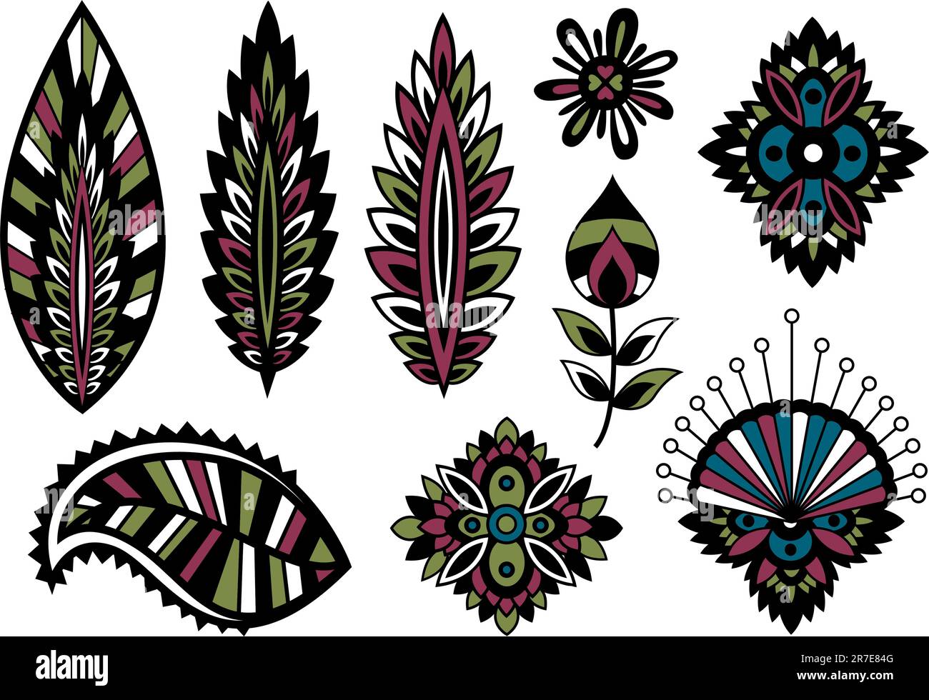 Picture colorful fall foliage Cut Out Stock Images & Pictures - Alamy