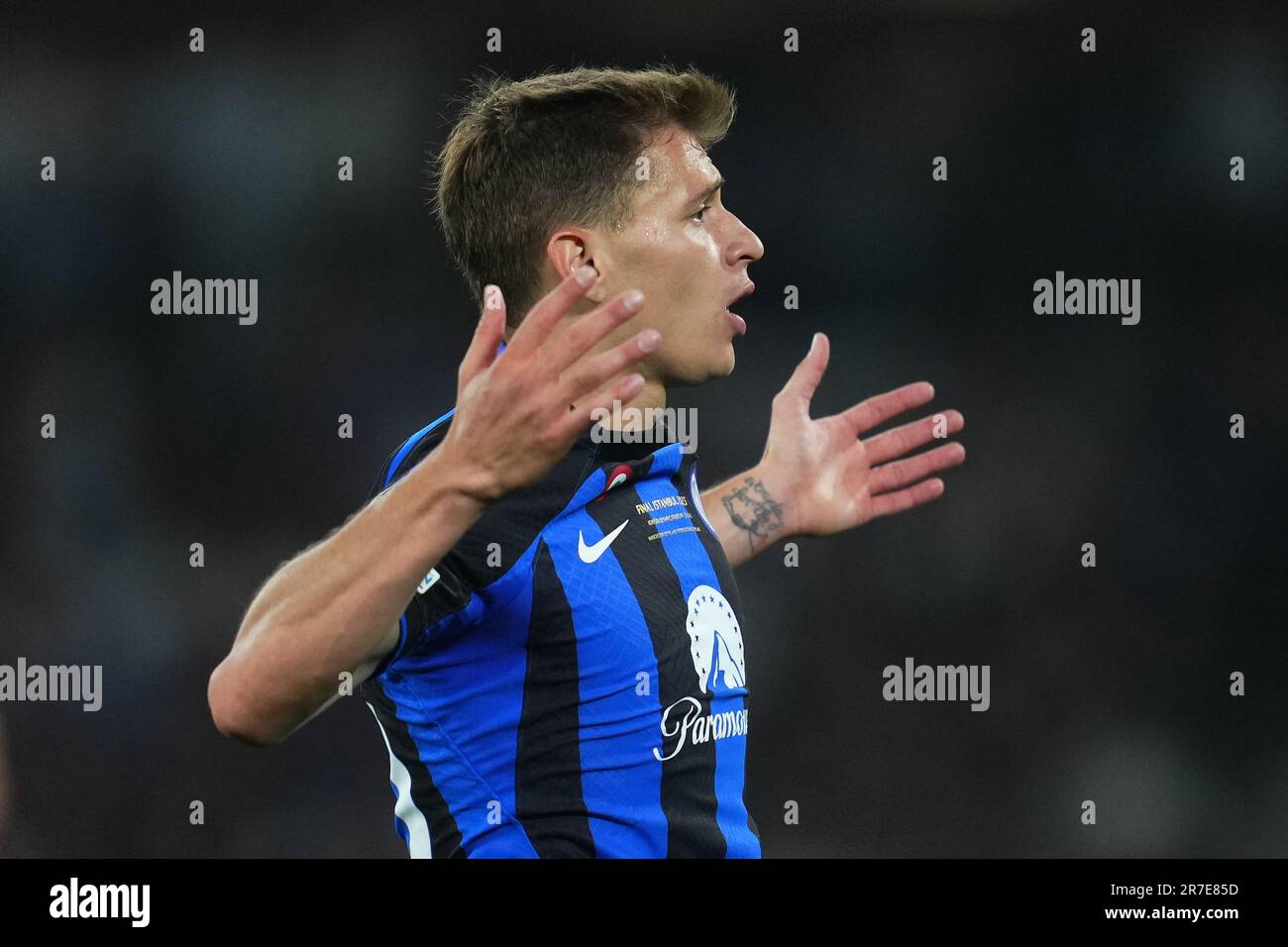 Istanbul, Spain. 10th June, 2023. Nicolo Barella of Inter Milan during ...