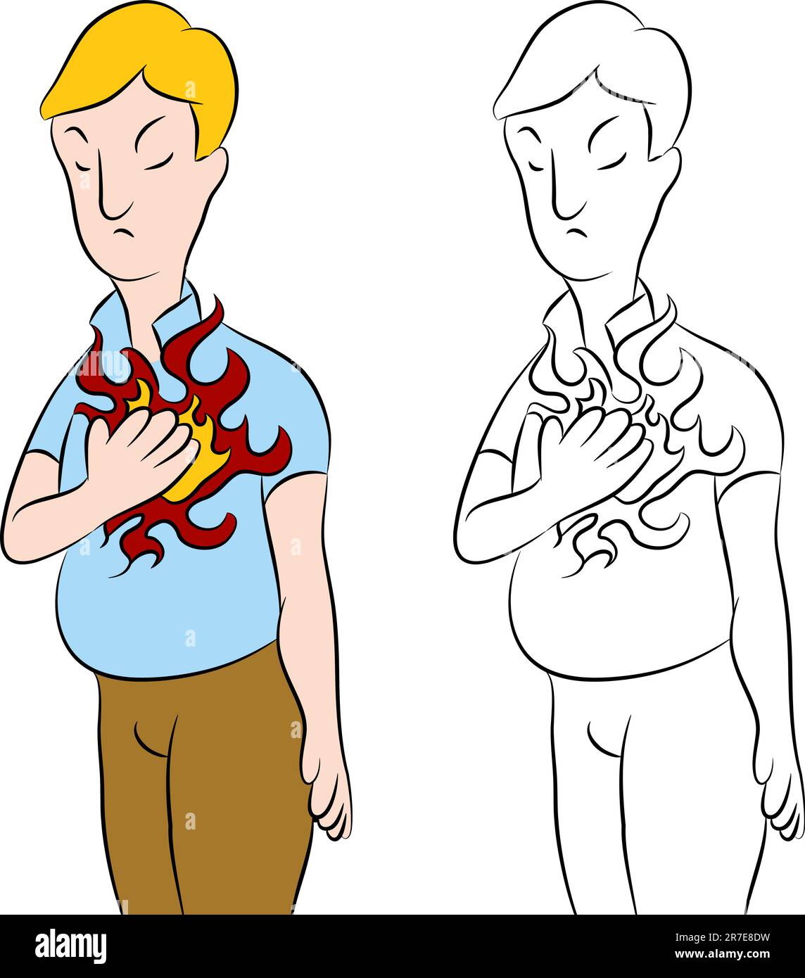 Man drawing heart Cut Out Stock Images & Pictures - Alamy