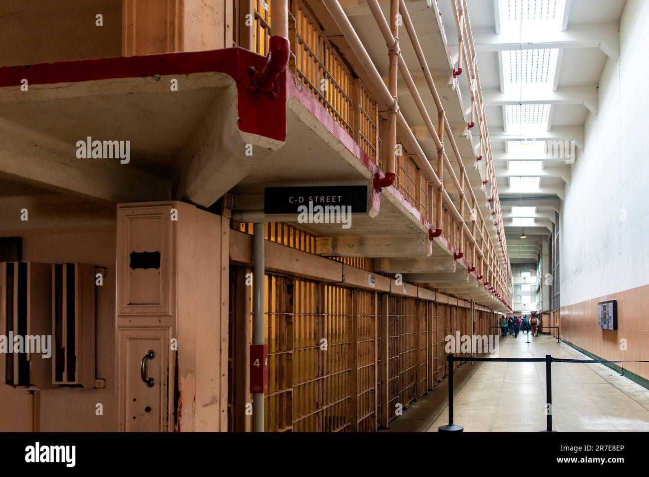 C and d street cells of the federal prison on Alcatraz Island in the ...