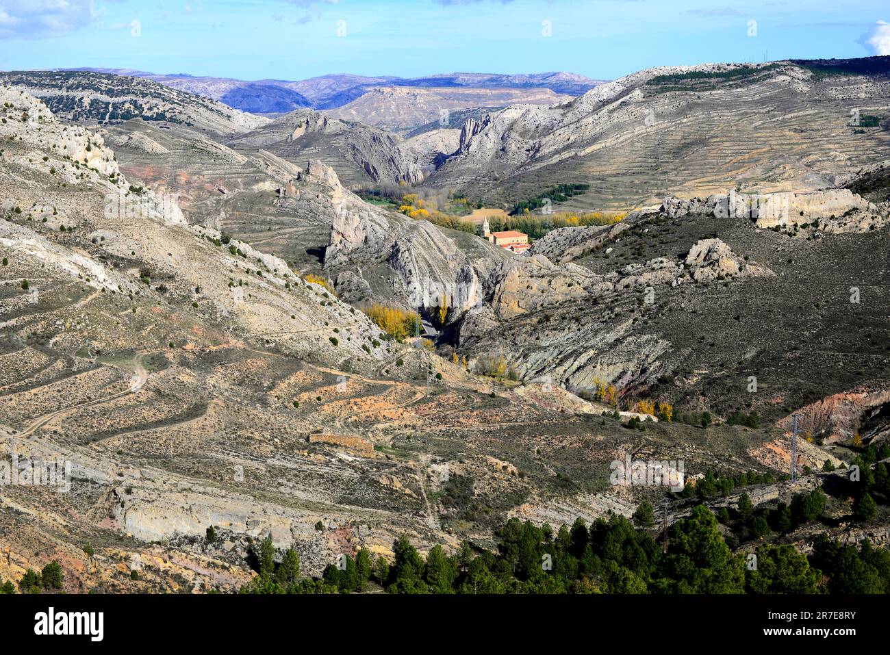 Folds and faults in Aliaga. Considered one of the most important ...