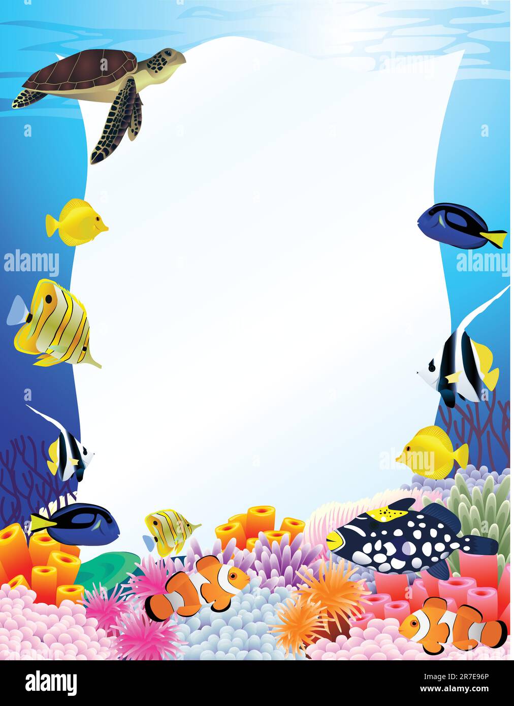 Vector illustration of beautiful sea life Stock Vector Image & Art - Alamy