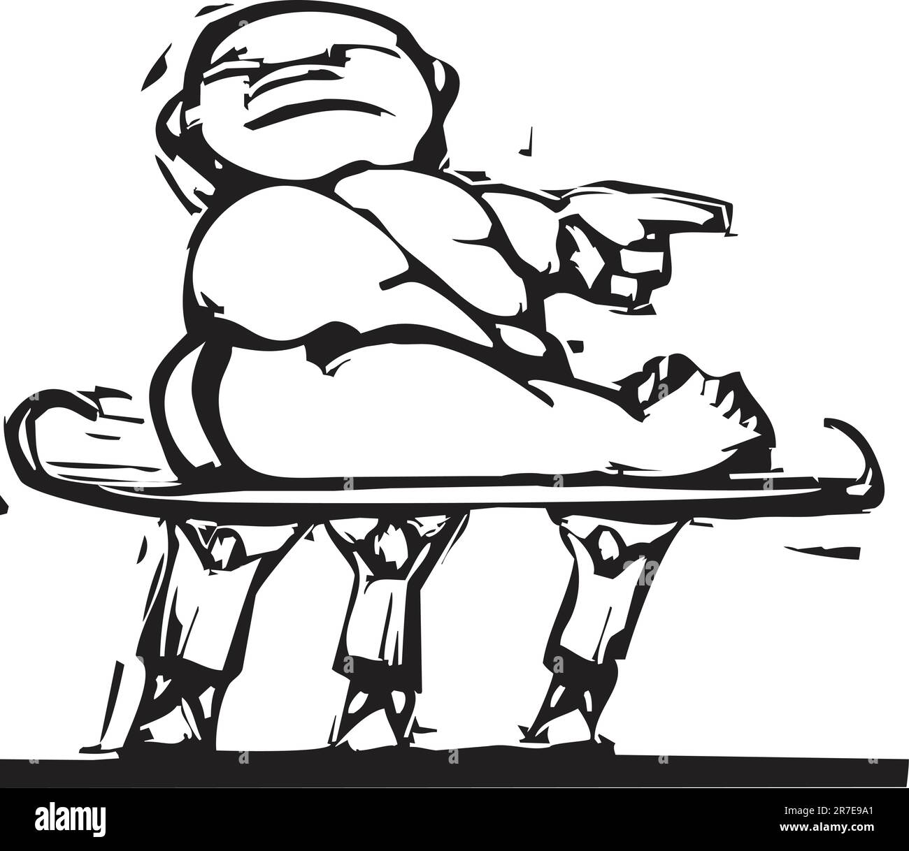 Fat child Stock Vector Images - Alamy