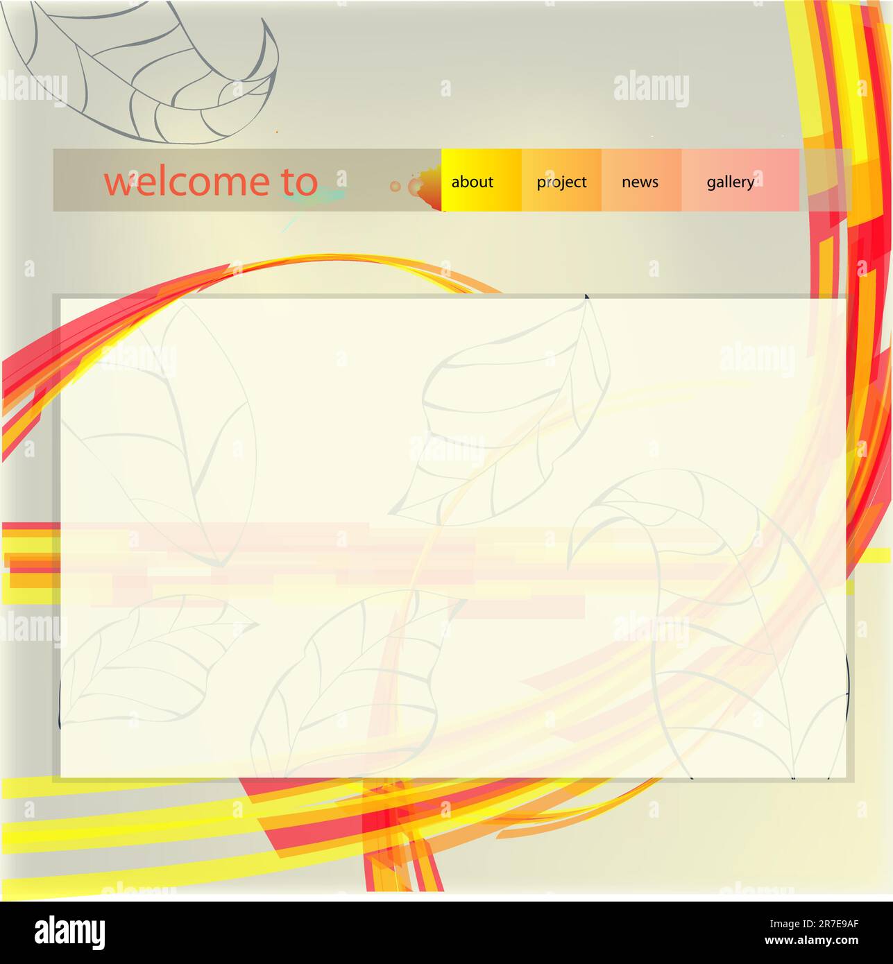 Colorful website template Stock Vector Image & Art - Alamy