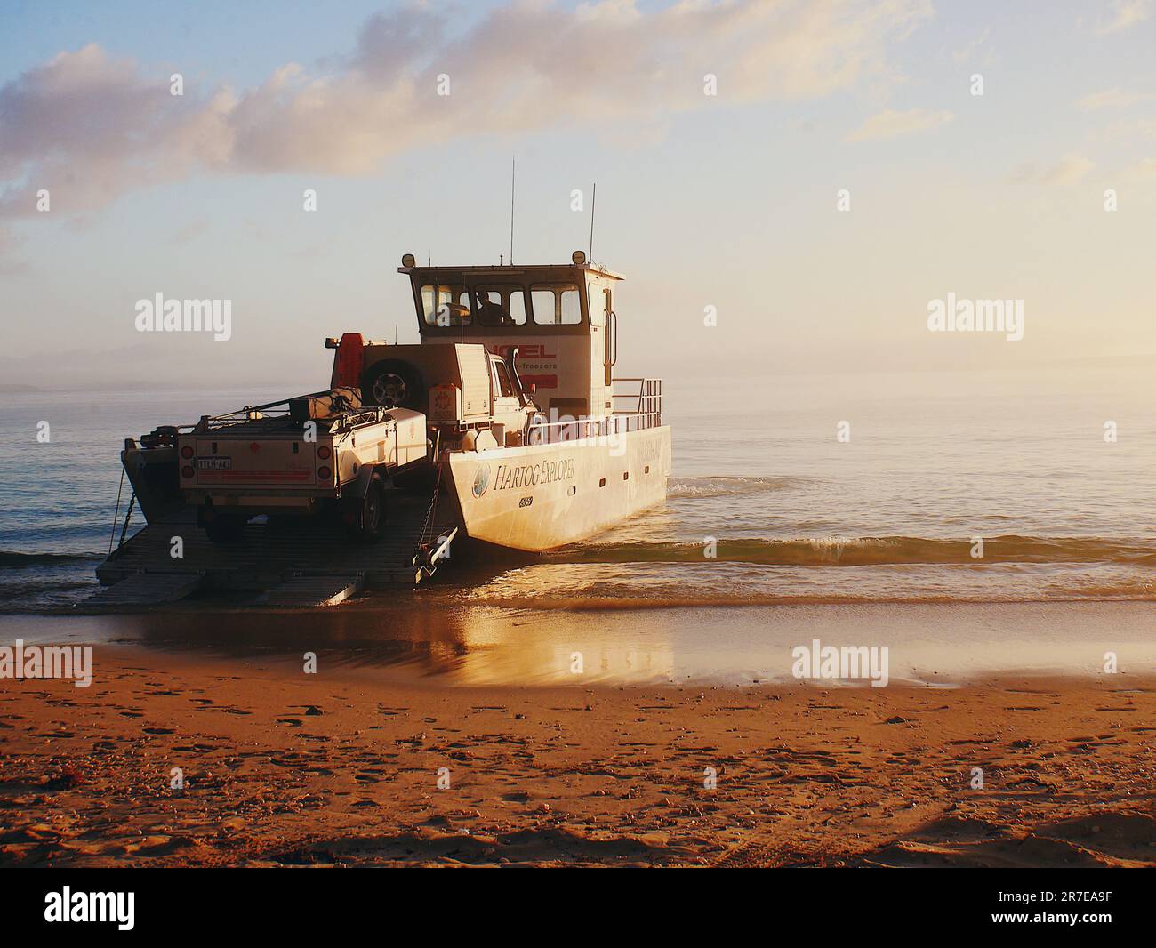 Dirk Hartog Island Barge, Steep Point Western Australia Stock Photo - Alamy