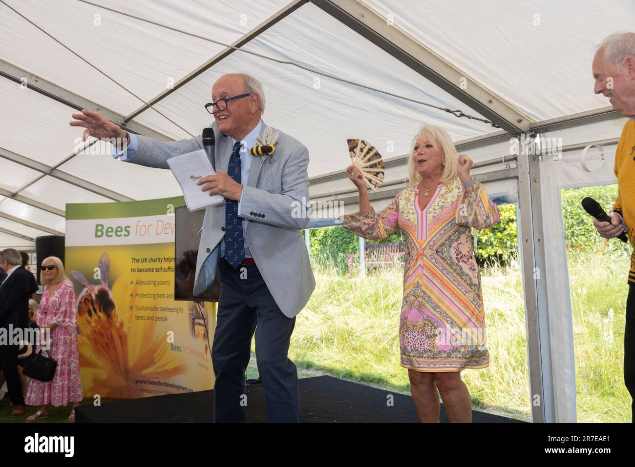 LONDON, UK: June 14, 2023, Elaine Paige, Gyles Brandreth & Charlie Ross ...